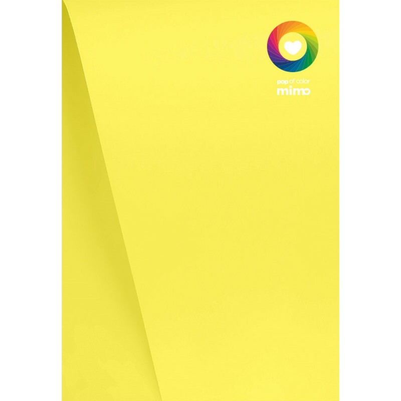 Papel Color Pop Amarelo Canarinho A4 180 g - 10 fls