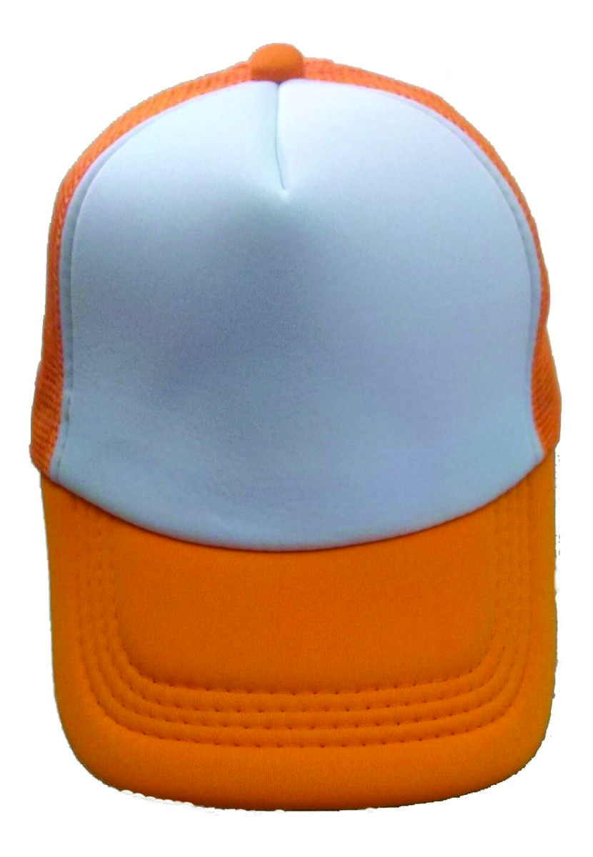 BONE TRUCKER LARANJA FRENTE BRANCA PARA SUBLIMAÇÃO